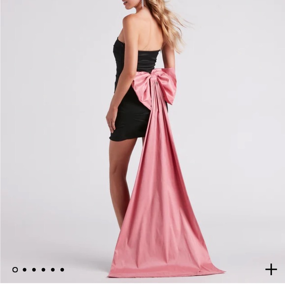 Windsor | Dresses | Nwt Windsor Franny Taffeta Bow Mini Party Dress ...
